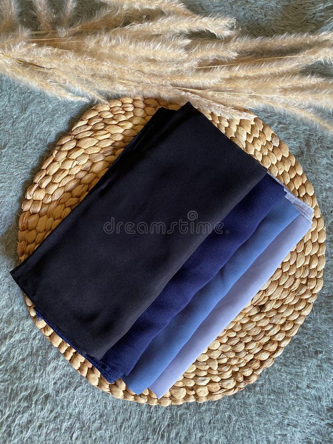 Bella Square Hijab Basic Color Example Stock Photo - Image of veil ...