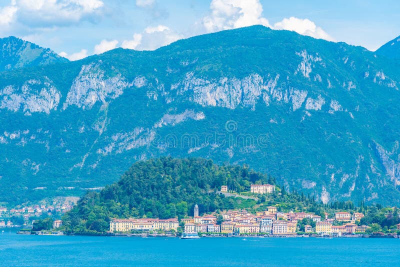 Bellagio Town and Lake Como in Italy Stock Image - Image of hill ...