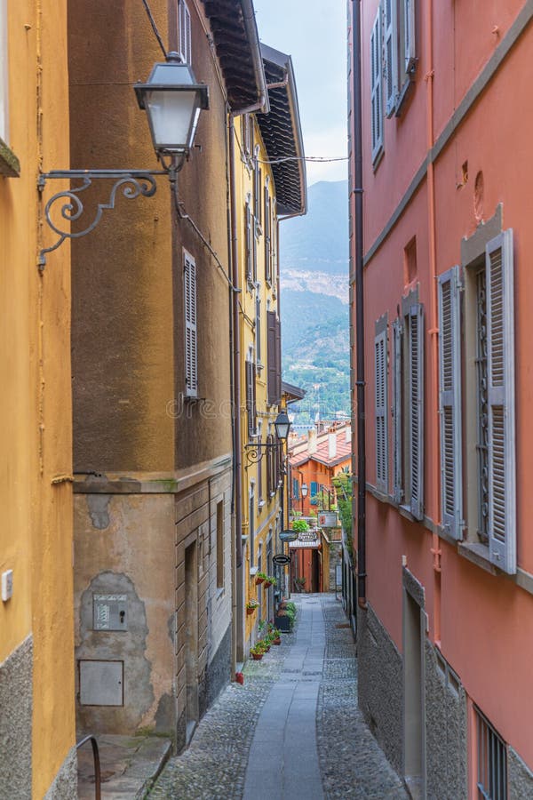 Bellagio stock image. Image of lakes, como, italy, shops - 318634407