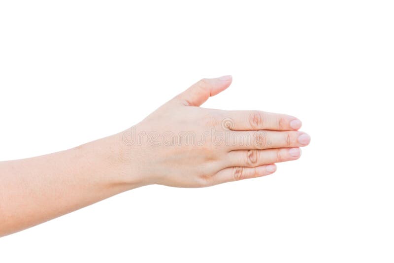 Bellas Manos De Mujer Aisladas En Fondo Blanco Imagen de archivo ...