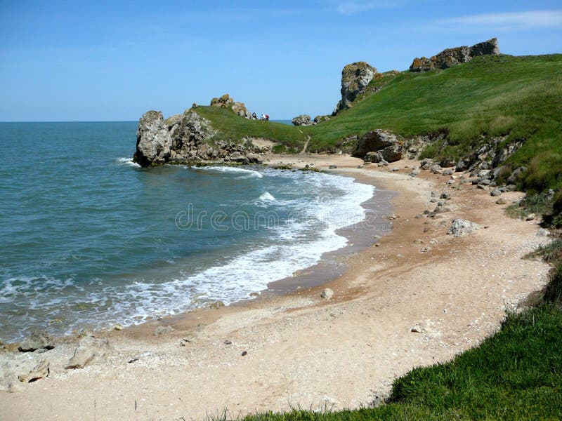 Belle Côte De La Mer D'Azov Image stock - Image du beau, monde: 77509189