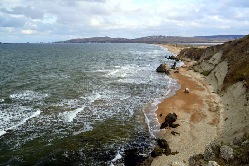 Belle Côte De La Mer D'Azov Image stock - Image du beau, monde: 77509189