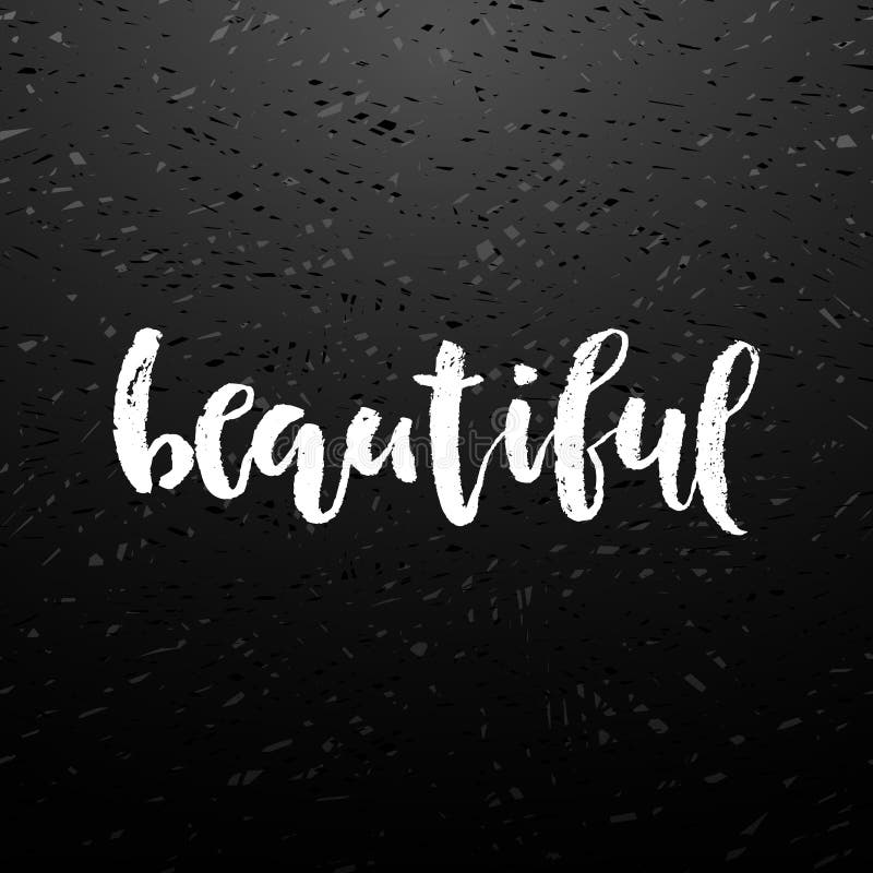 Belle Calligraphie De Lettrage Illustration de Vecteur - Illustration ...