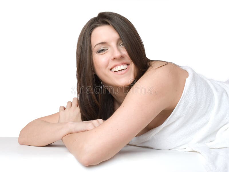 Belle dame image stock. Image du verticale, cosmétiques - 5640973