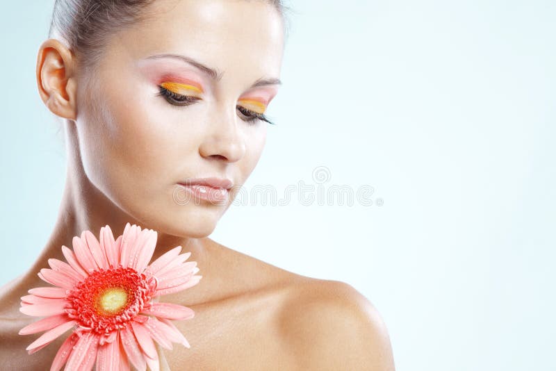 Belle femelle photo stock. Image du fille, sain, lustré - 10545094