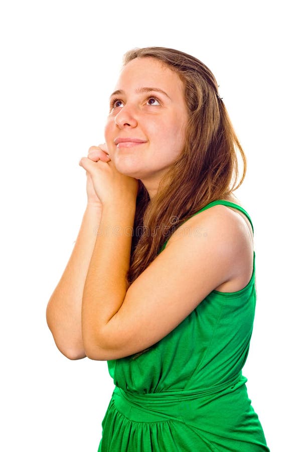 Belle femme rêveuse photo stock. Image du vivacité, émotion - 6989828