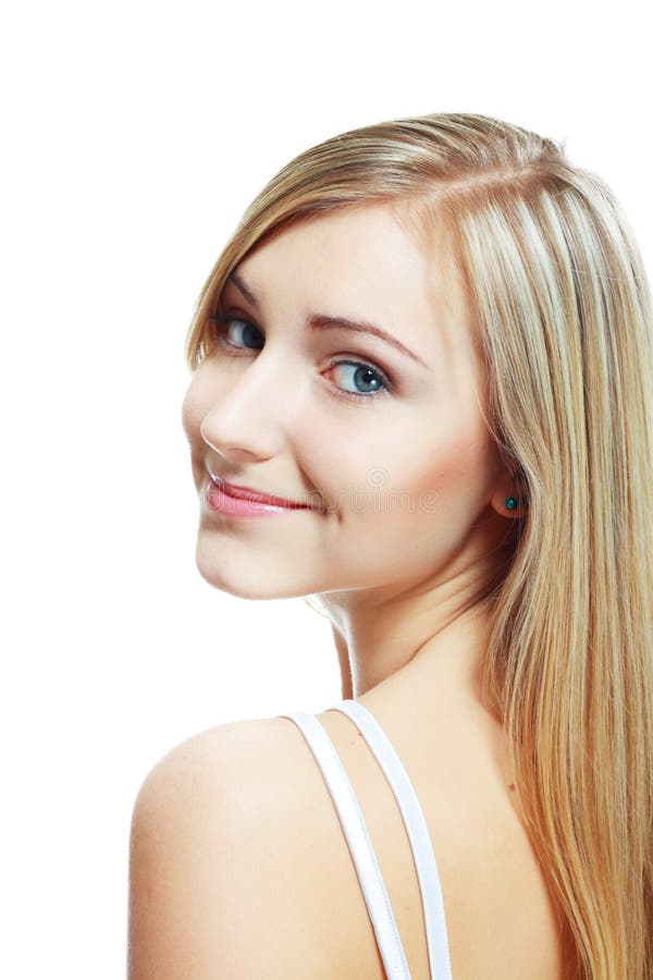 Belle Jeune Adolescente Blonde De Sourire Image Stock Image Du Fille