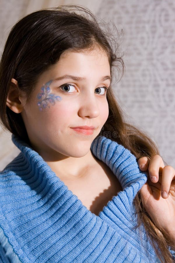Fille De Ladolescence De Beauté Photo Stock Image Du Oeil Jeune
