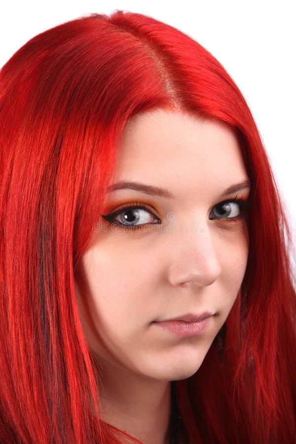 Belle Fille Rouge De Cheveux Image stock - Image du femelle, couleur ...