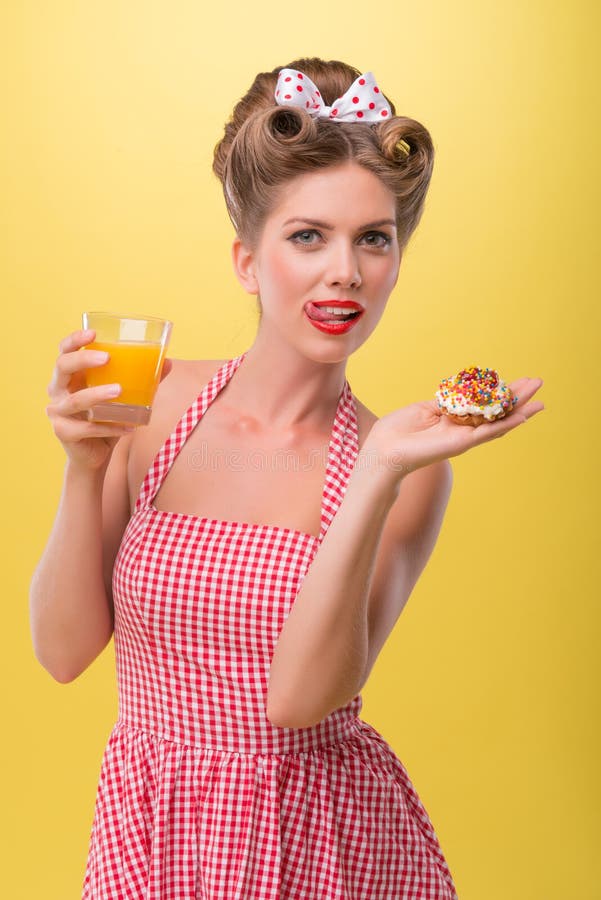 Belle Fille Sexy Avec Le Joli Port De Sourire Photo Stock Image Du
