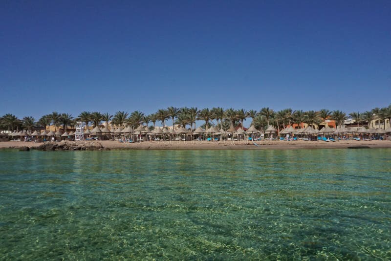 Belle Plage Tropicale En Mer Rouge, Egypte Image stock - Image du ciel ...