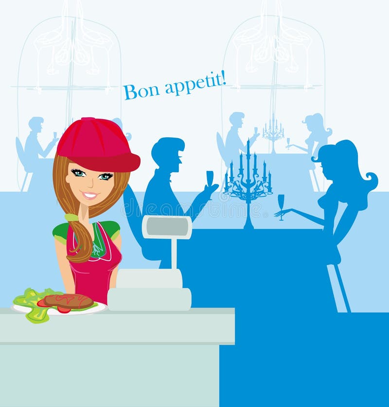 Belle Vendeuse Dans Le Magasin De Pain Échanges De Boulangerie Concept D'image Pour La ...