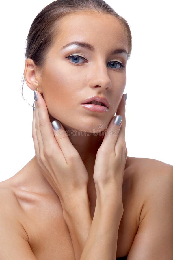 Verticale de belle fille photo stock. Image du fond, renivellement ...