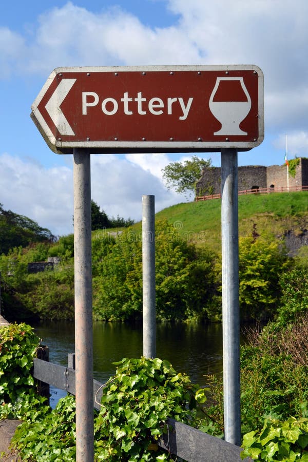 Pottery Sign Sandstone Wall Old Building Stock Image - Image of ...