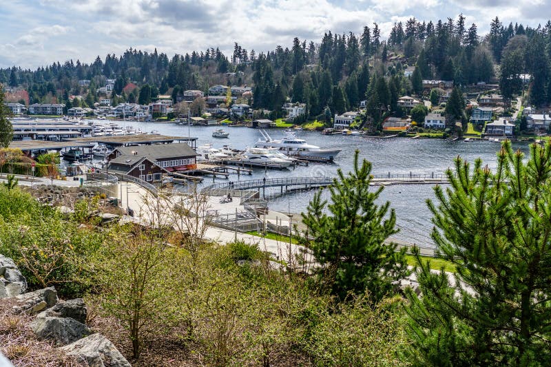 Bellevue Waterfront Pier 3 stock photo. Image of lake - 274199848