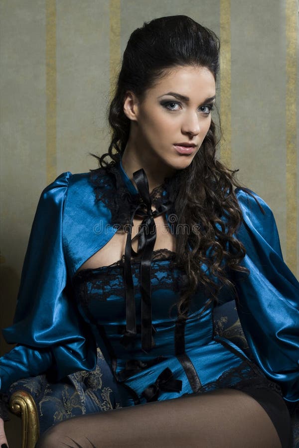 Belleza Barroca De La Mujer Imagen de archivo - Imagen de hada ...