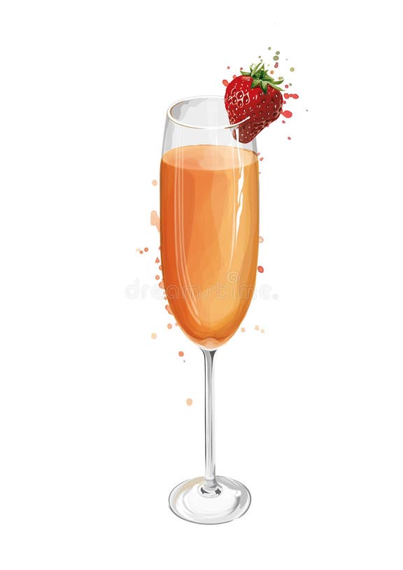 Bellini Cocktail Stock Illustrations 412 Bellini Cocktail Stock