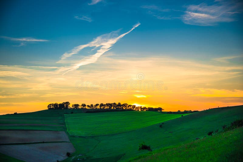 Bello cielo fotografia stock. Immagine di corsa, montagna - 110022932