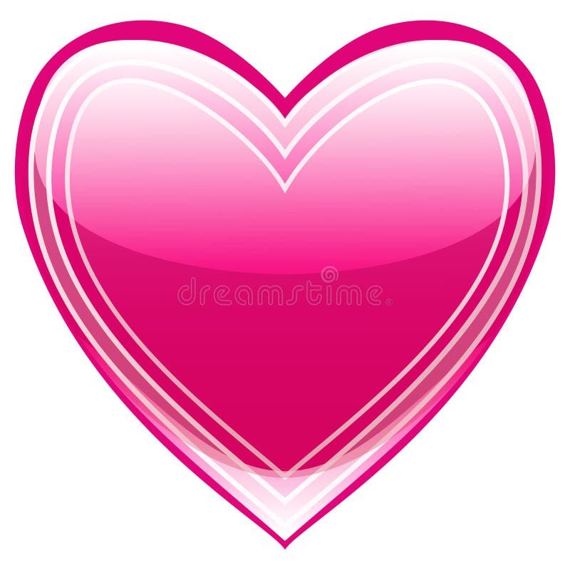 Bello cuore illustrazione vettoriale. Illustrazione di bordo - 17533273