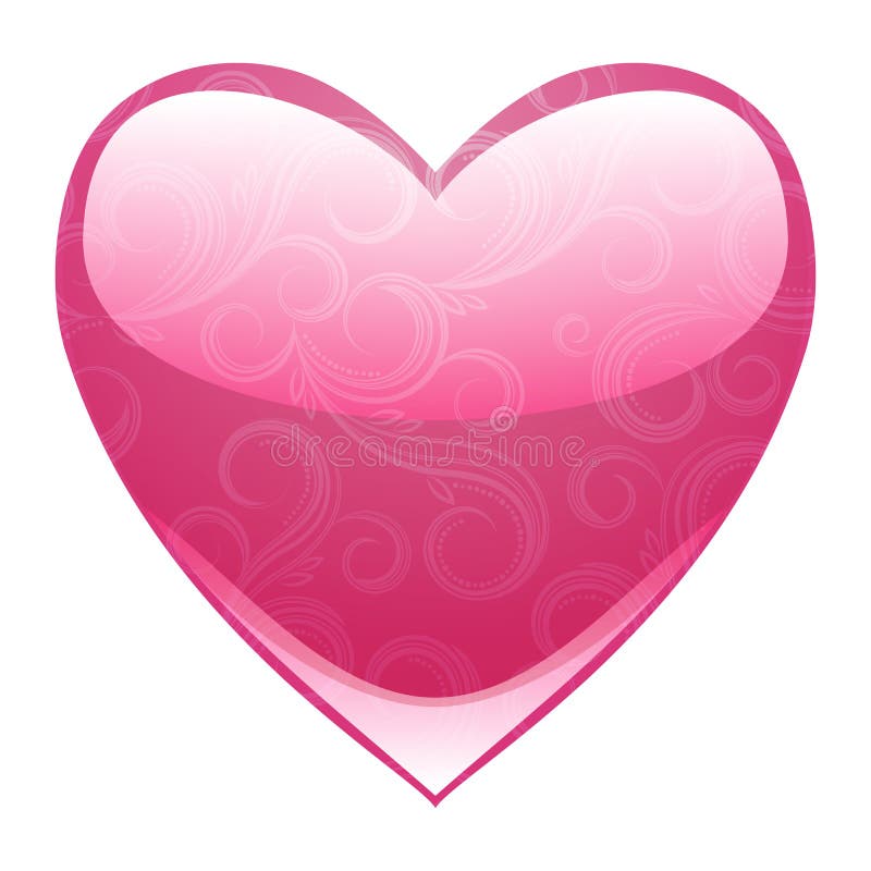 Bello Cuore Decorato Dai Fiori, Dalle Rose E Dai Gigli Di Colore in ...