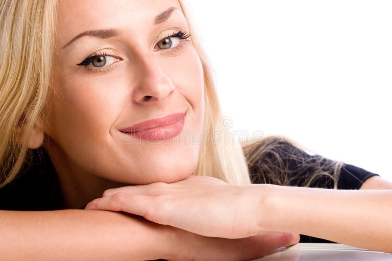 Bellissimo Ritratto Di Donna Immagine Stock - Immagine di felicità ...