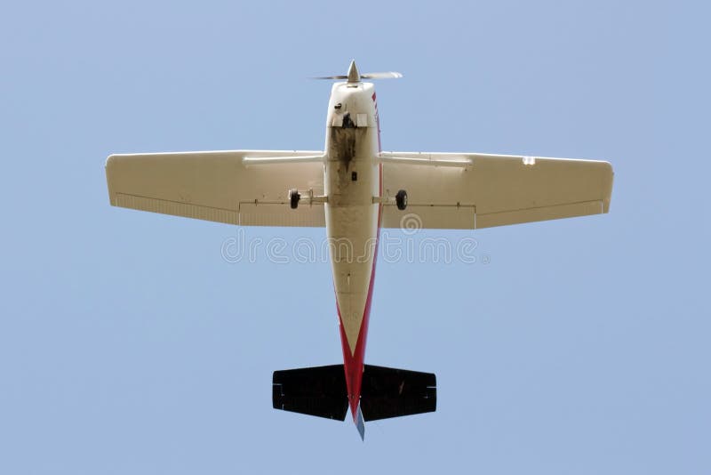Bellow Propeller Plane stock image. Image of wing, high - 19580359