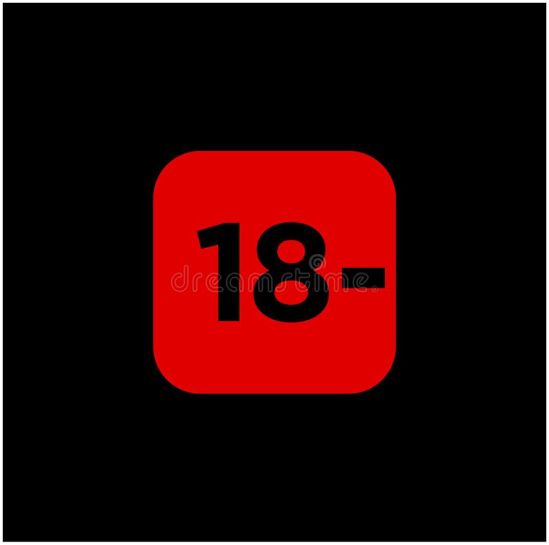 Bellow 18 Vector Icon. 18 Minus Red Icon Stock Vector - Illustration of ...