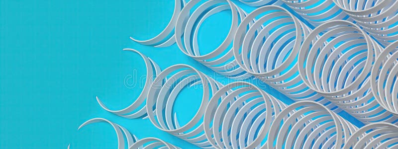 Bellows Cylinder Modern High-class Molding Blue and White Abstract ...