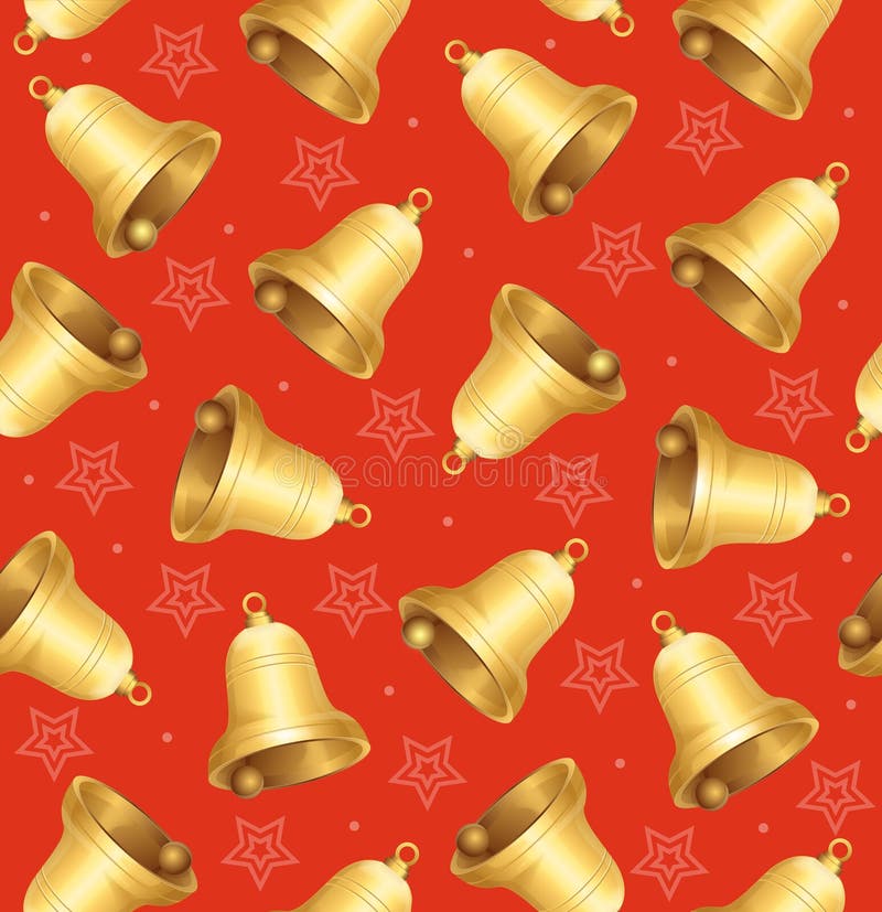 Bells Background Pattern. Vector Stock Vector - Illustration of icon ...