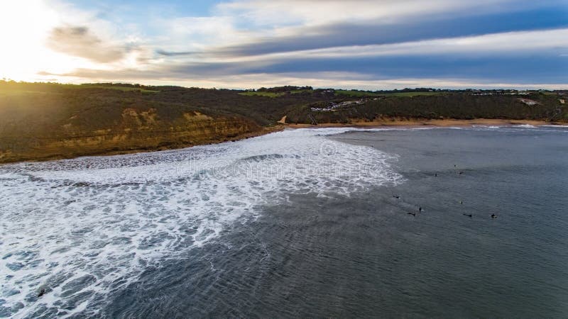 Headland on Bells Beach stock photo. Image of water, rocks - 2283422