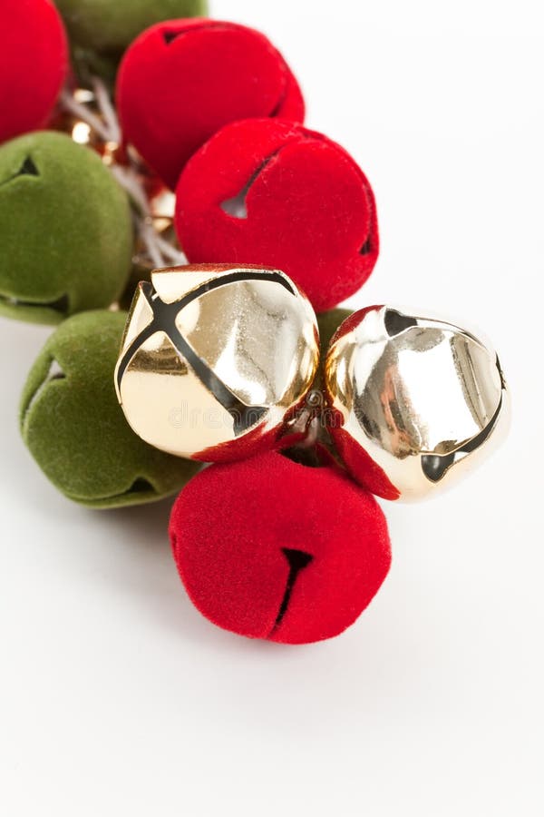 Green abd red Bells stock image. Image of christmas - 129314755