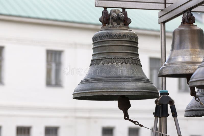 Bells of the Church. Big Ringing Bells, Bell Chime Stock Photo - Image ...