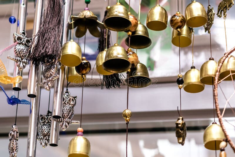 Bells of Different Types are about the Size of a Child`s Cam Stock ...