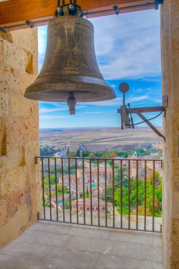 Bells in the Gothic-style Roman Catholic Church of Saint Michael. Stock ...