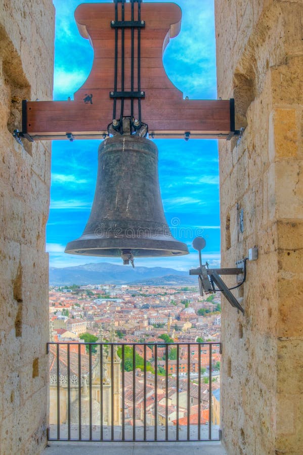 Bells in the Gothic-style Roman Catholic Church of Saint Michael. Stock ...