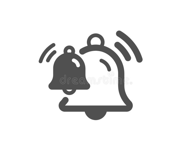Bells Icon. Alarm Reminder Sign. Vector Stock Vector - Illustration of ...