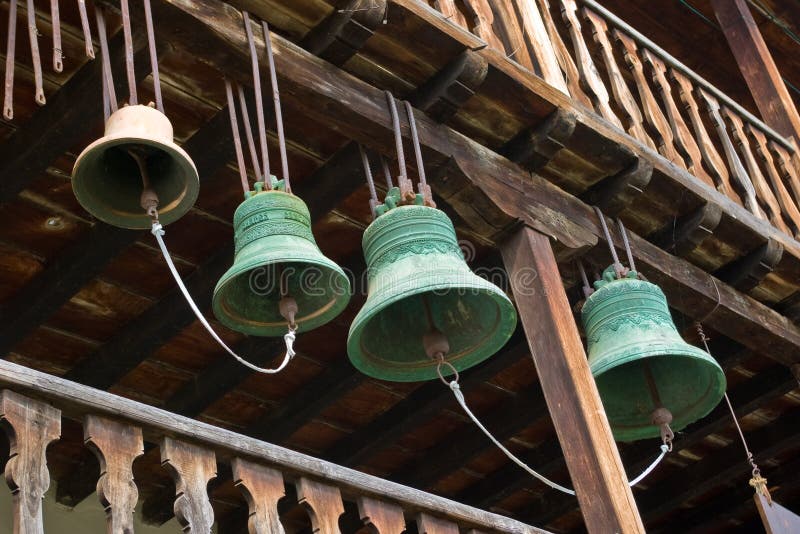 Bells in Monastery stock photo. Image of green, ancient - 4950266
