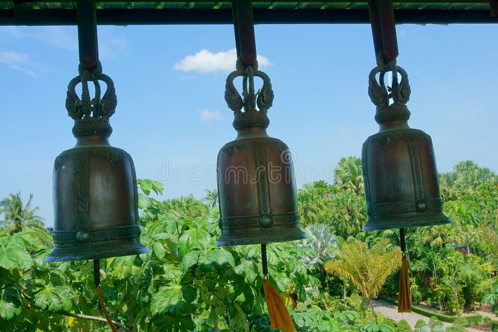 Bells in a monastery stock image. Image of asia, antique - 63546129