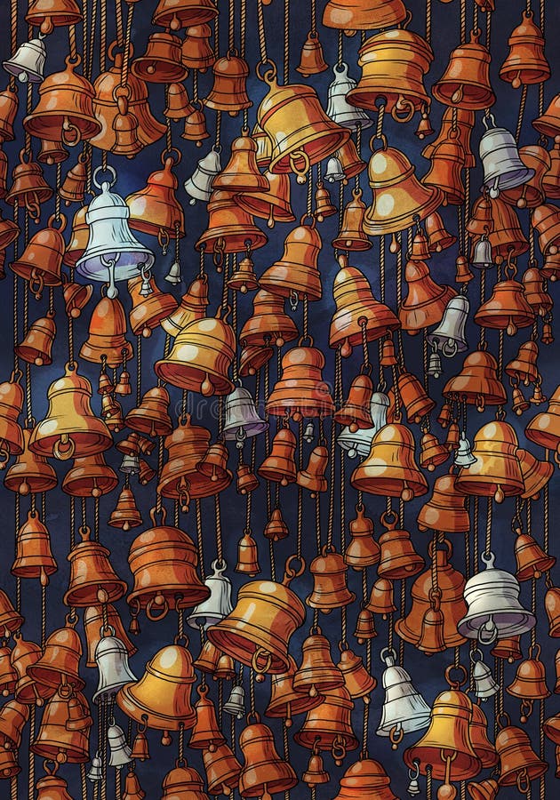 Bells pattern stock illustration. Illustration of digital - 47620322