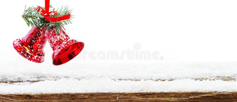Bells Ringing Christmas, Christmas Card, Isolated Stock Photo - Image ...