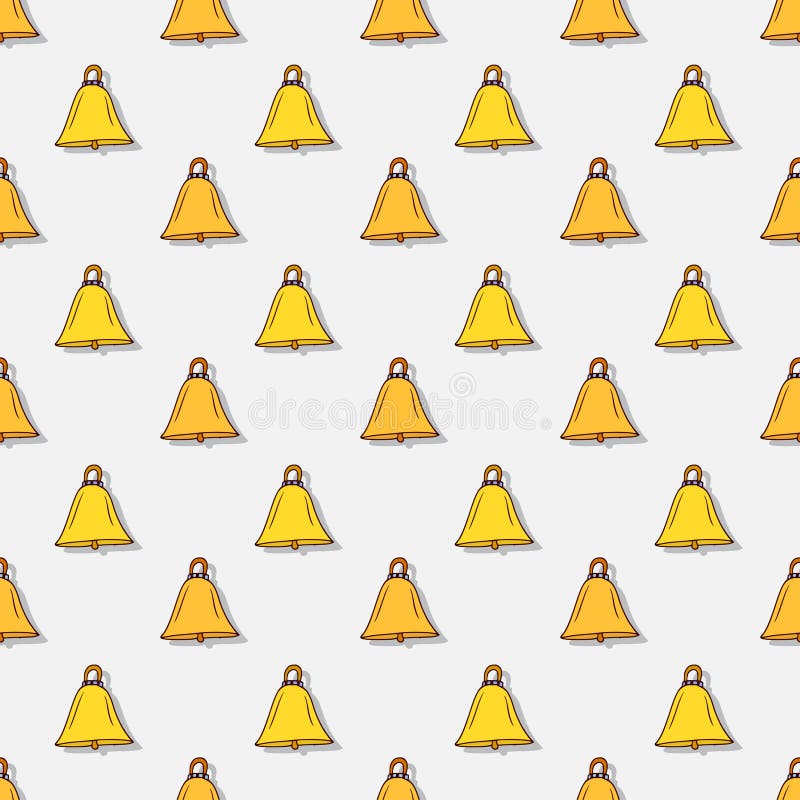Bells Seamless Pattern. Repeat Vector Background . Simpe Pattern for ...