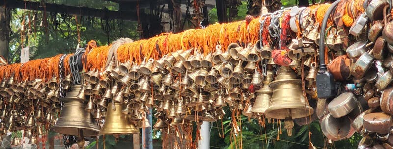 Bells in a Temple in South India Editorial Image - Image of autumn ...
