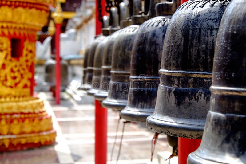 Bells at a temple stock photo. Image of temple, bells - 41675804