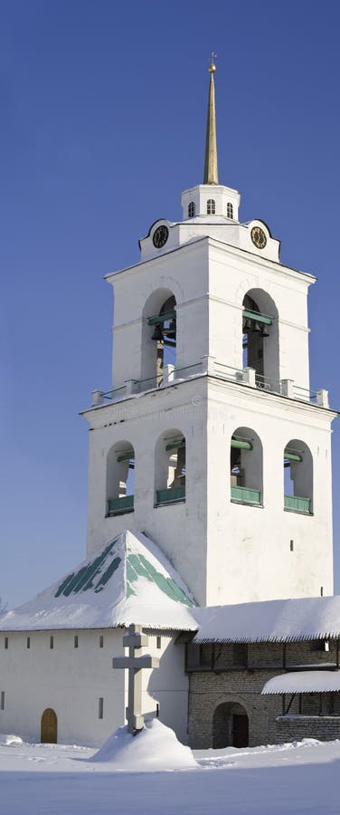 Belltower in a Pskow Kremlin Stock Image - Image of outdoor, sunny ...