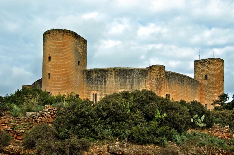 Bellver Castle, Mallorca stock photo. Image of ancient - 12939112