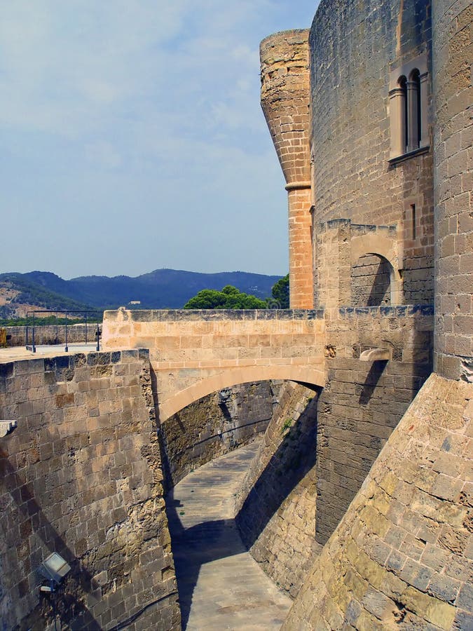 Bellver Castle in Palma De Mallorca, Spain Stock Photo - Image of ...