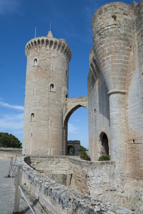 Bellver castle stock photo. Image of fortress, monument - 35577202