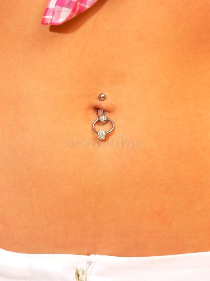Belly button jewelry. stock photo. Image of perfect, diamond - 3506572