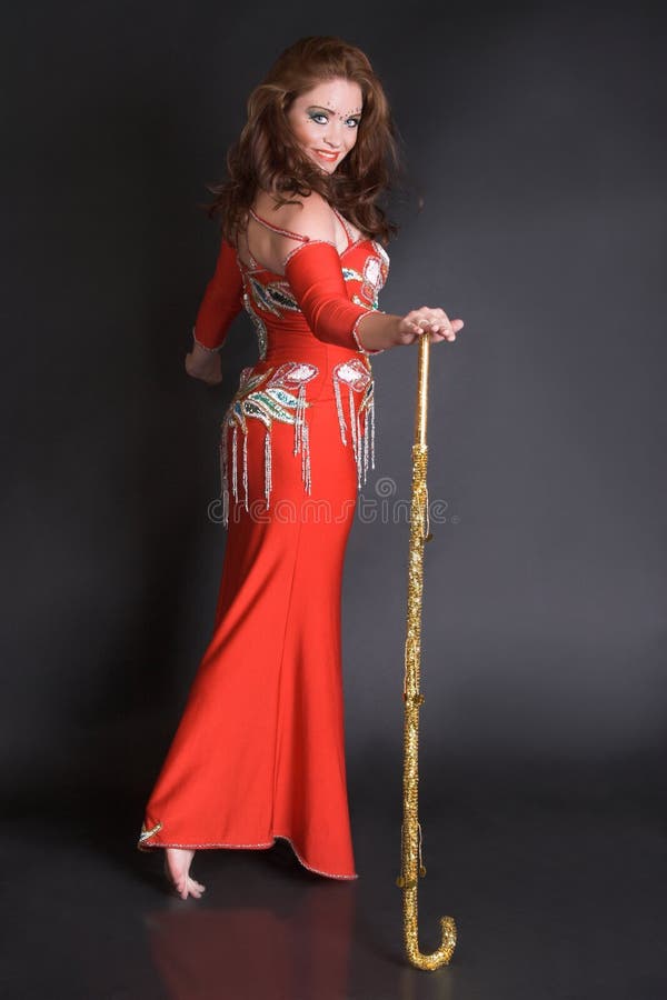 Belly Dancer With Cane Picture. Image: 5128160