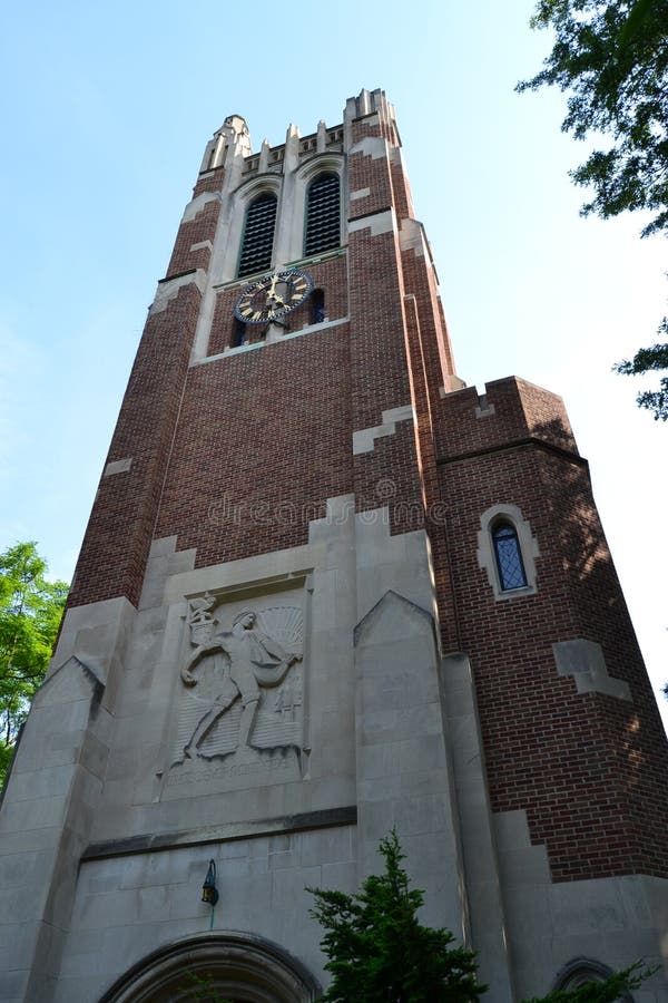 Belmont Tower stock photo. Image of michigan, tower, belmont - 79278096